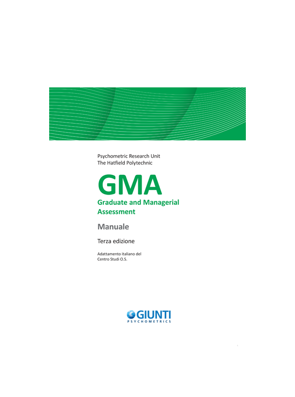 GMA - Graduate and Managerial Assessment - Forma A